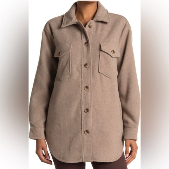 RDI | Jackets & Coats | Rdi Textured Knit Shirt Jacket Shacket Size L ...